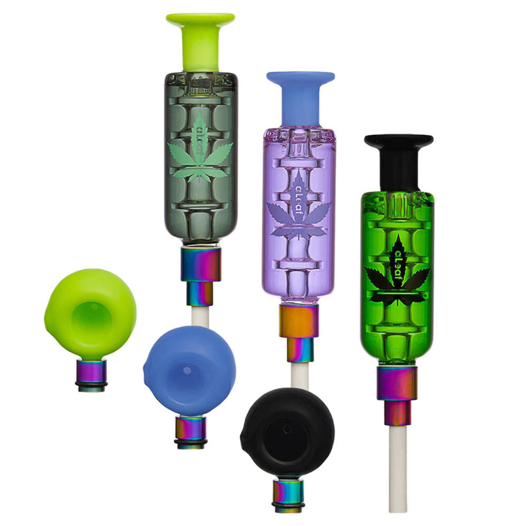 Aleaf 2 In 1 Liquid Purifier Pro Dab Straw And Pipe Combo 6 1ct