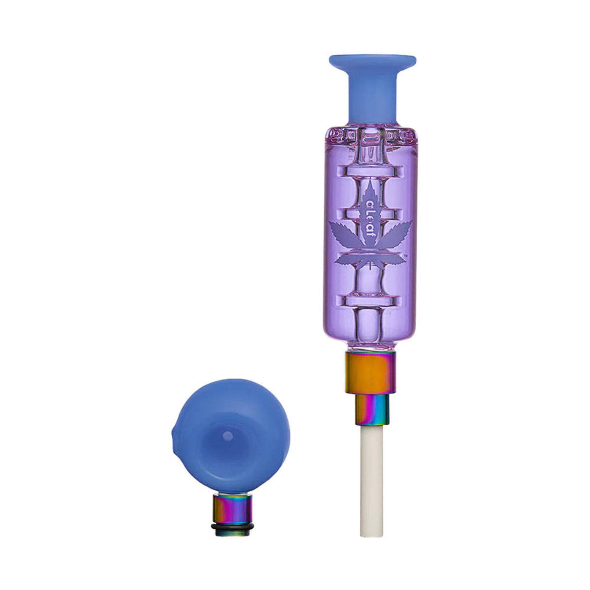 Aleaf 2 In 1 Liquid Purifier Pro Dab Straw And Pipe Combo 6 1ct