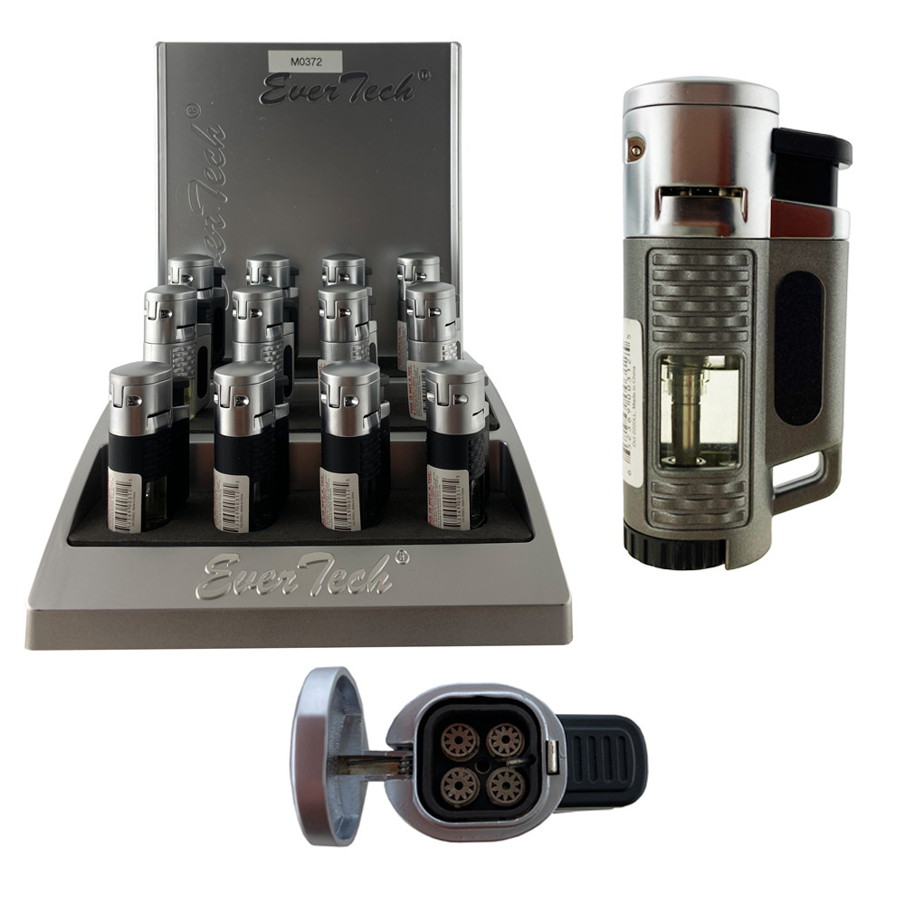 EVERTECH QUAD TORCH WITH TRANSPARENT WINDOW - 12CT