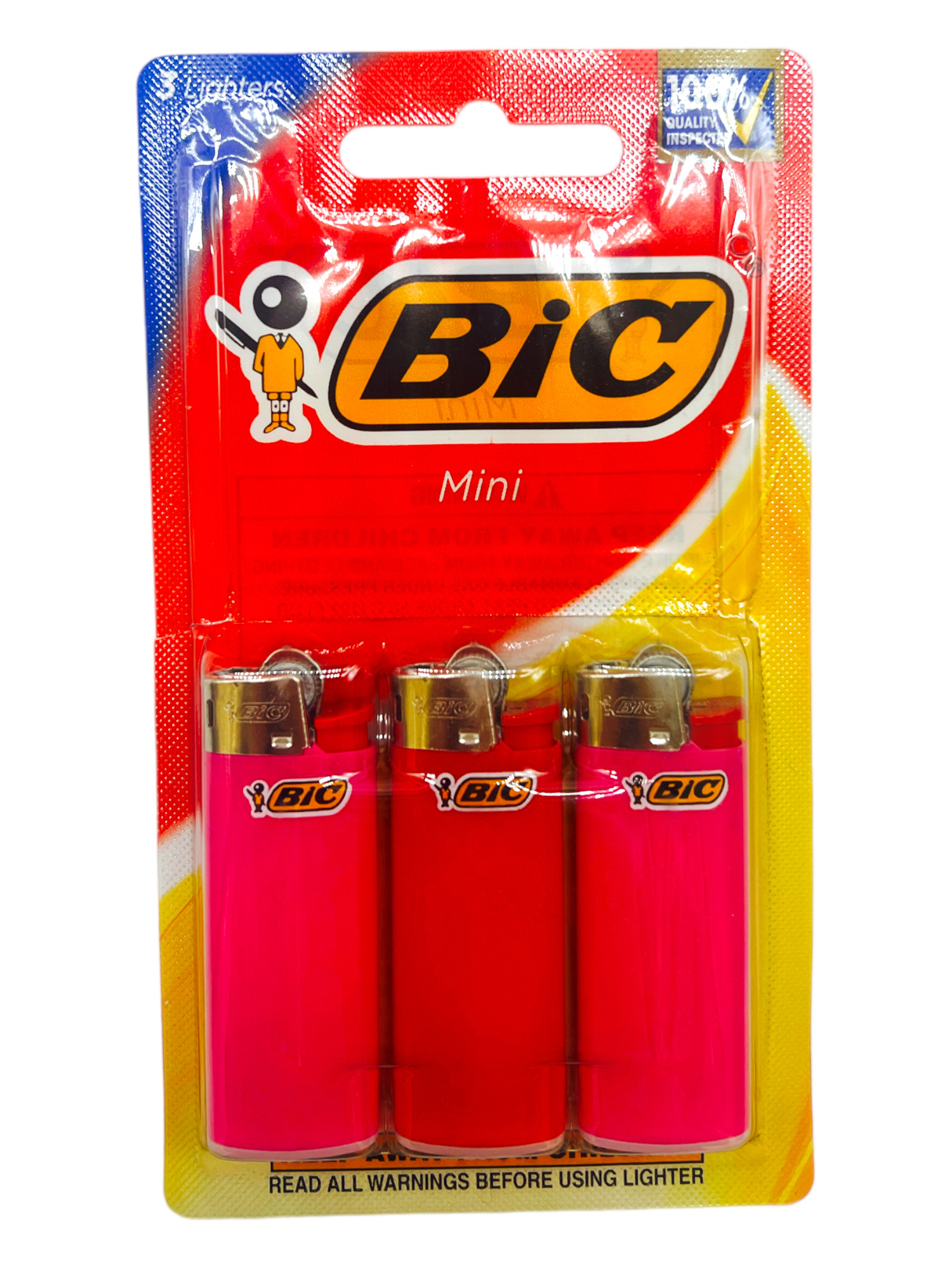 BIC MINI LIGHTERS 3PK - DISPLAY OF 15CT