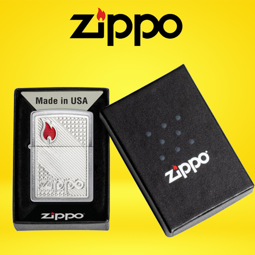 ZIPPO - TILES EMBLEM DESIGN LIGHTER - 1CT