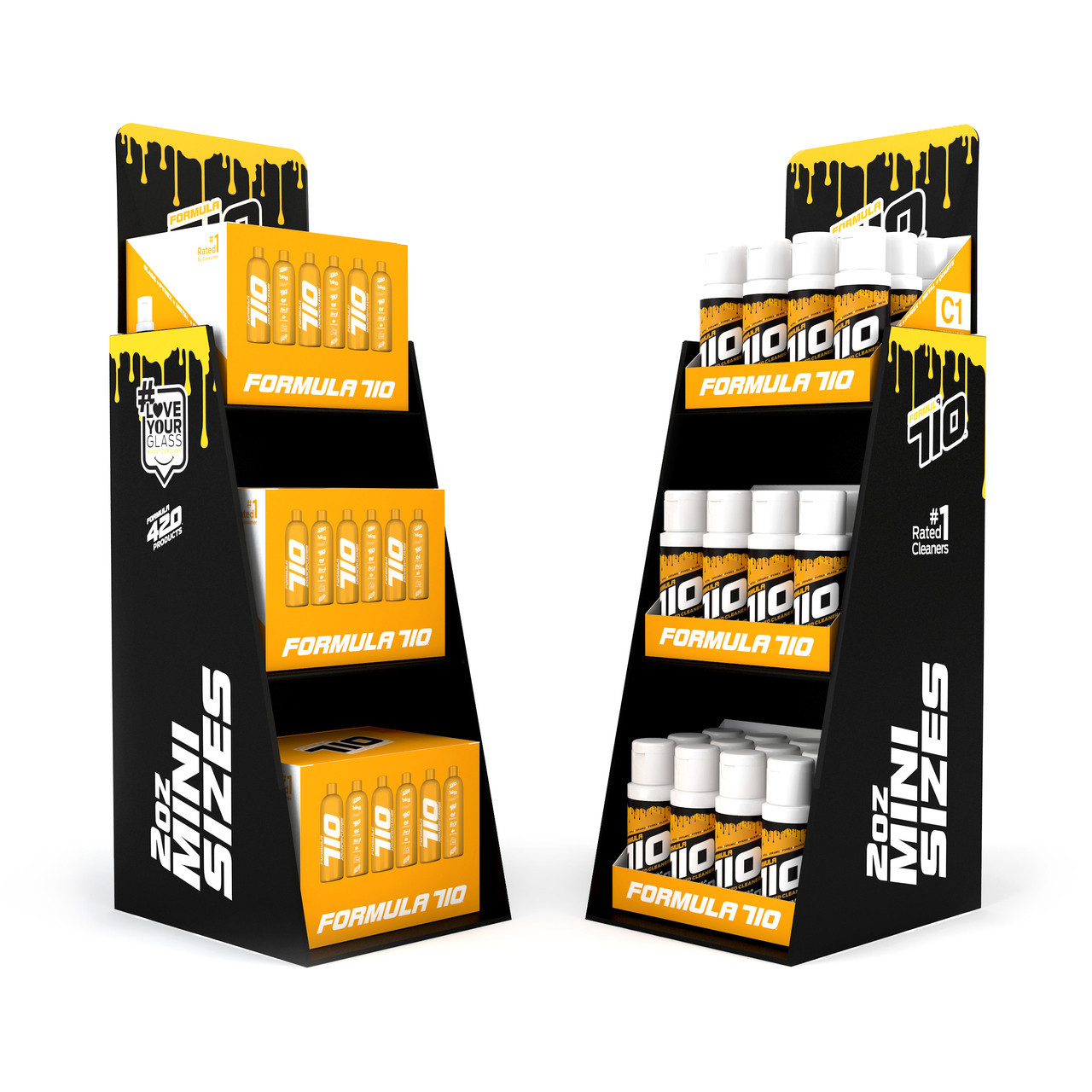 FORMULA 710 MINI RACK 2 OZ C1 CLEANER - 36CT DISPLAY