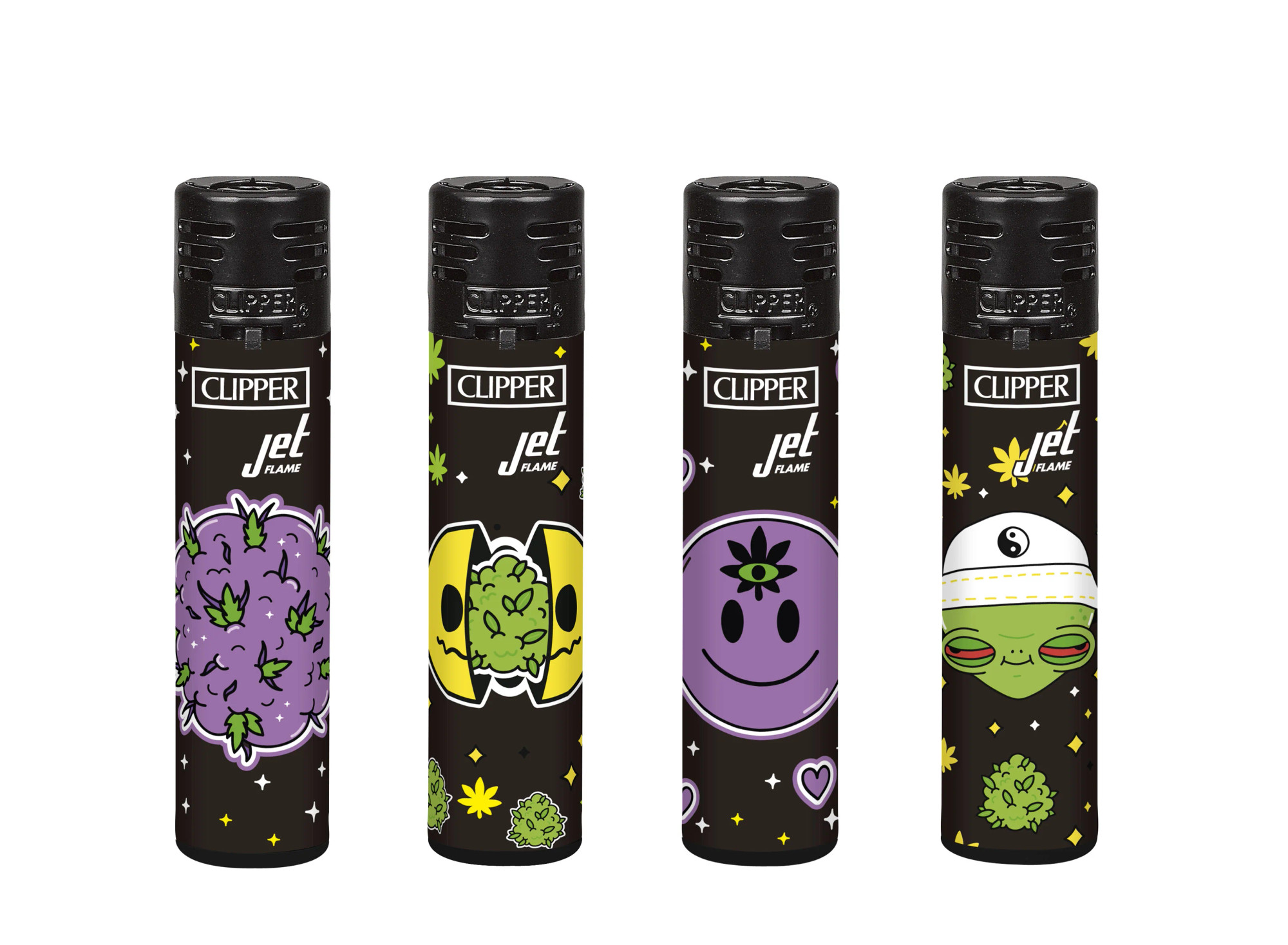 CLIPPER CLASSIC LARGE JET FLAME GALACTIC WEED - 48CT DISPLAY - World ...