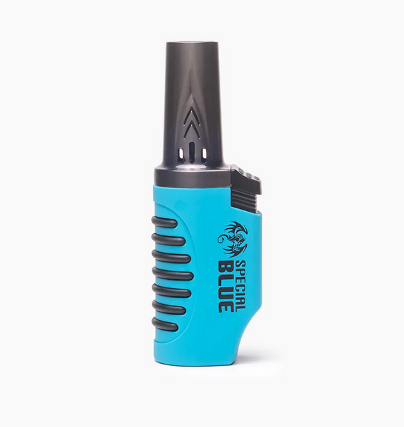 SPECIAL BLUE MOD RUBBER TORCH LIGHTER - 12CT DISPLAY