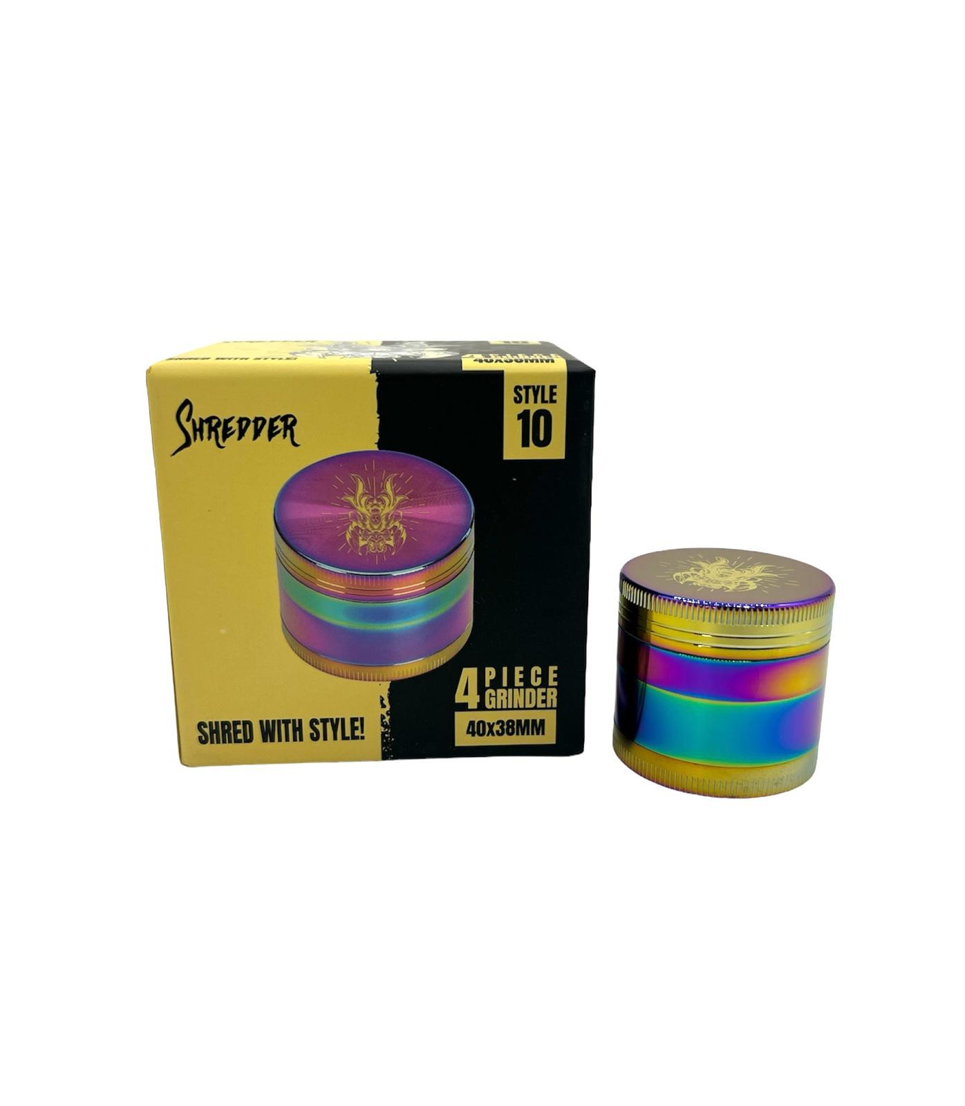 SHREDDER 4 PIECE GRINDER (STYLE 9) - MIXED COLOR
