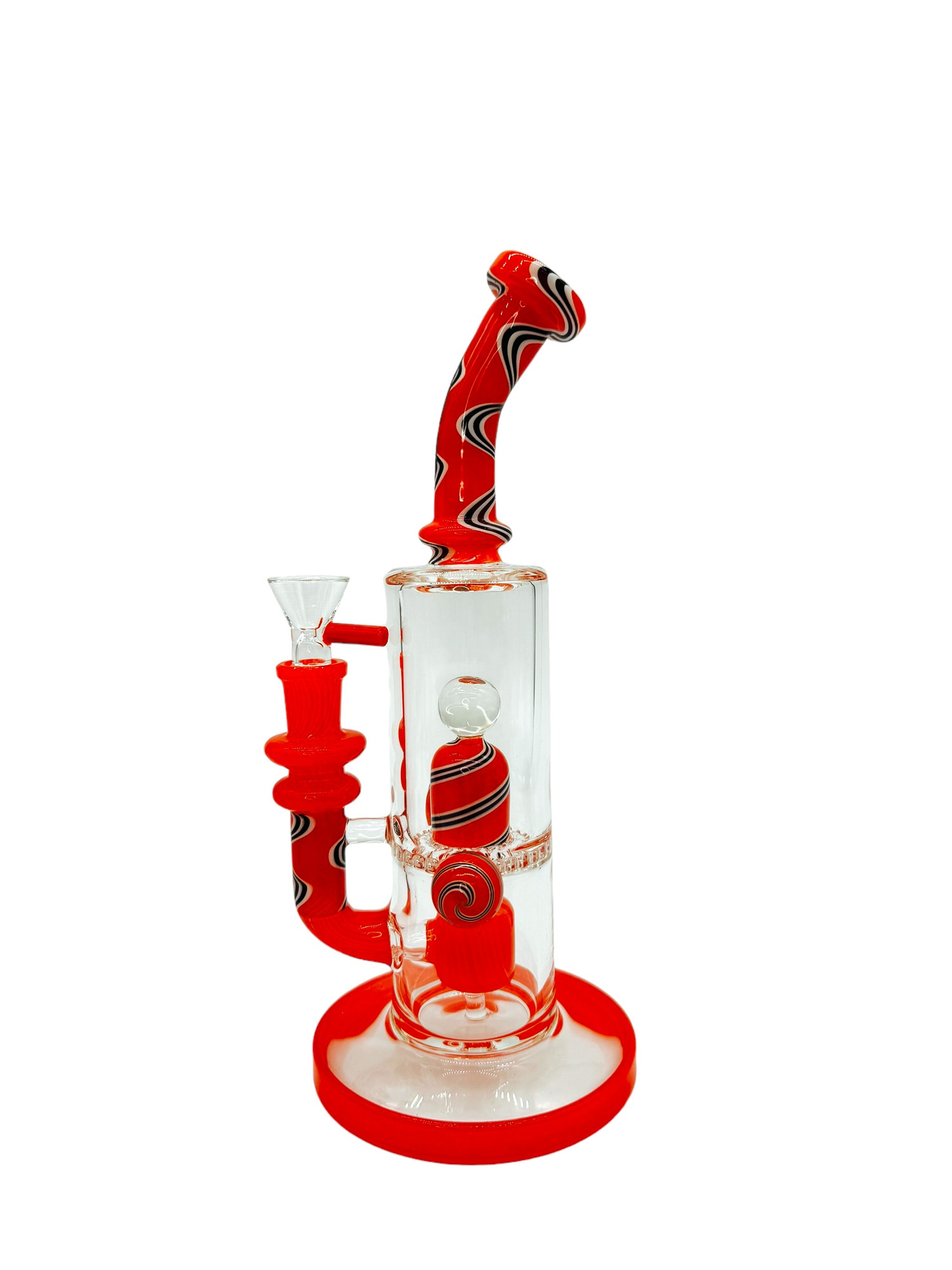 METRIX SWIRL DESIGN ALLOVER WATERPIPE ASSORTED COLOR 10"