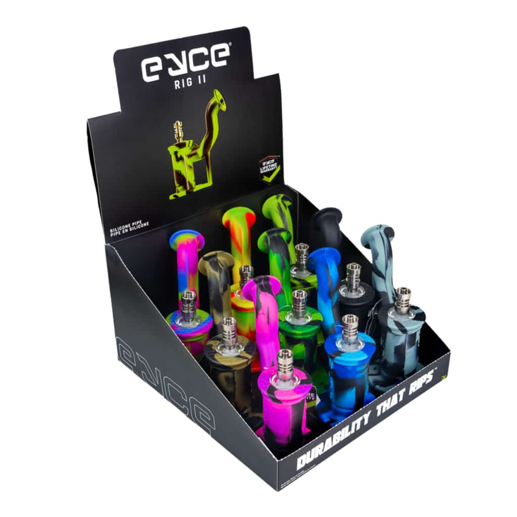 EYCE - RIG 2 SILICONE PIPE - DISPLAY OF 9