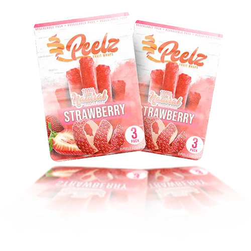 PEELZ NATURAL FRUIT WRAPS 3-PACK - DISPLAY OF 10