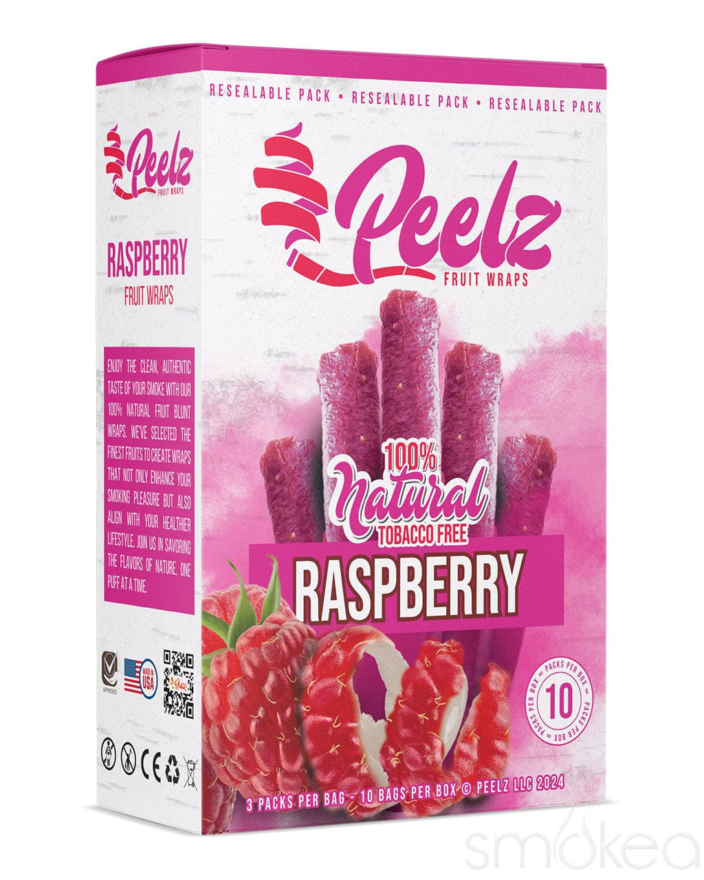 PEELZ NATURAL FRUIT WRAPS 3-PACK - DISPLAY OF 10