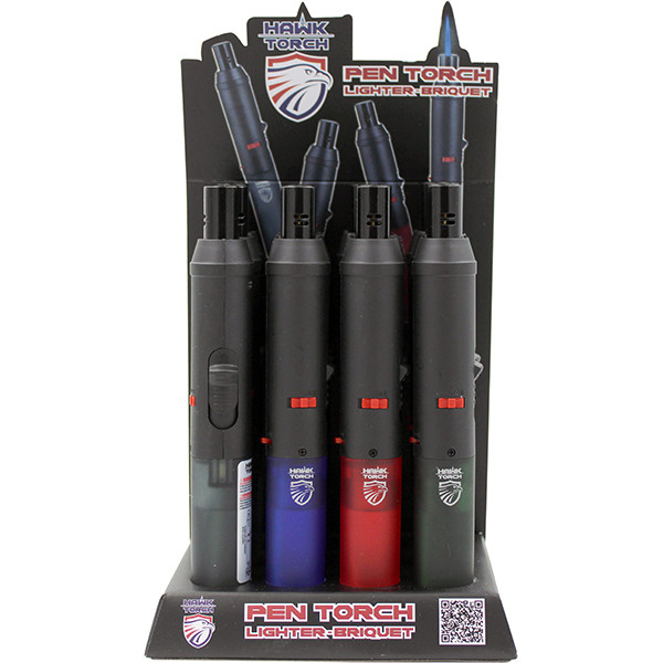PROLIGHT LIGHTER TORCH FROSTY - DISPLAY OF 12