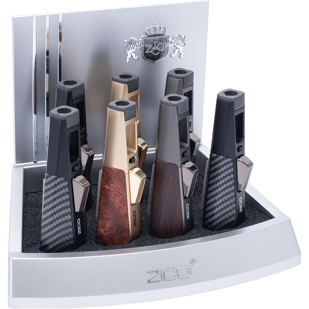 ZICO SINGLE JET TORCH LIGHTER - DISPLAY OF 7 (ZD58)