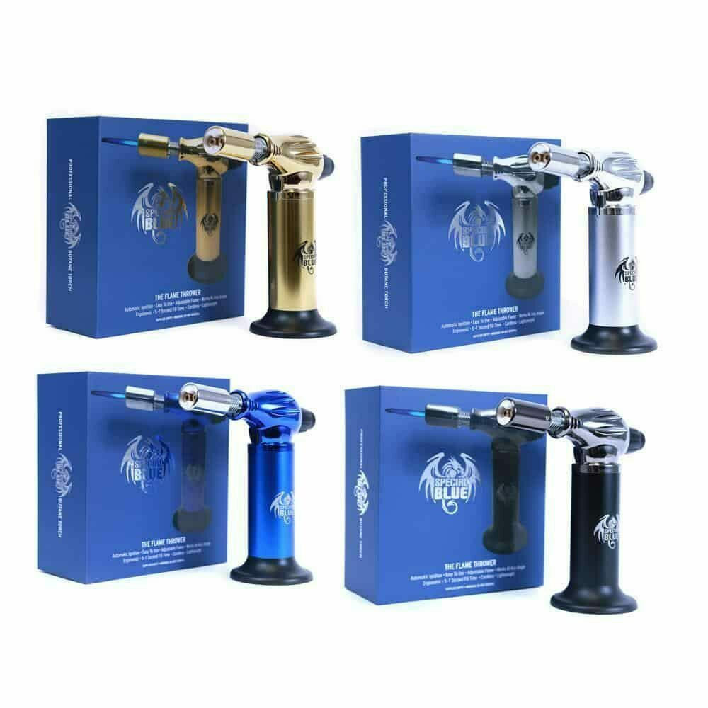 THE FLAME THROWER - SPECIAL BLUE DOUBLE FLAME TORCH - World Wholesale
