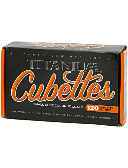 TITANIUM CUBETTES SMALL CUBE COALS - 120CT
