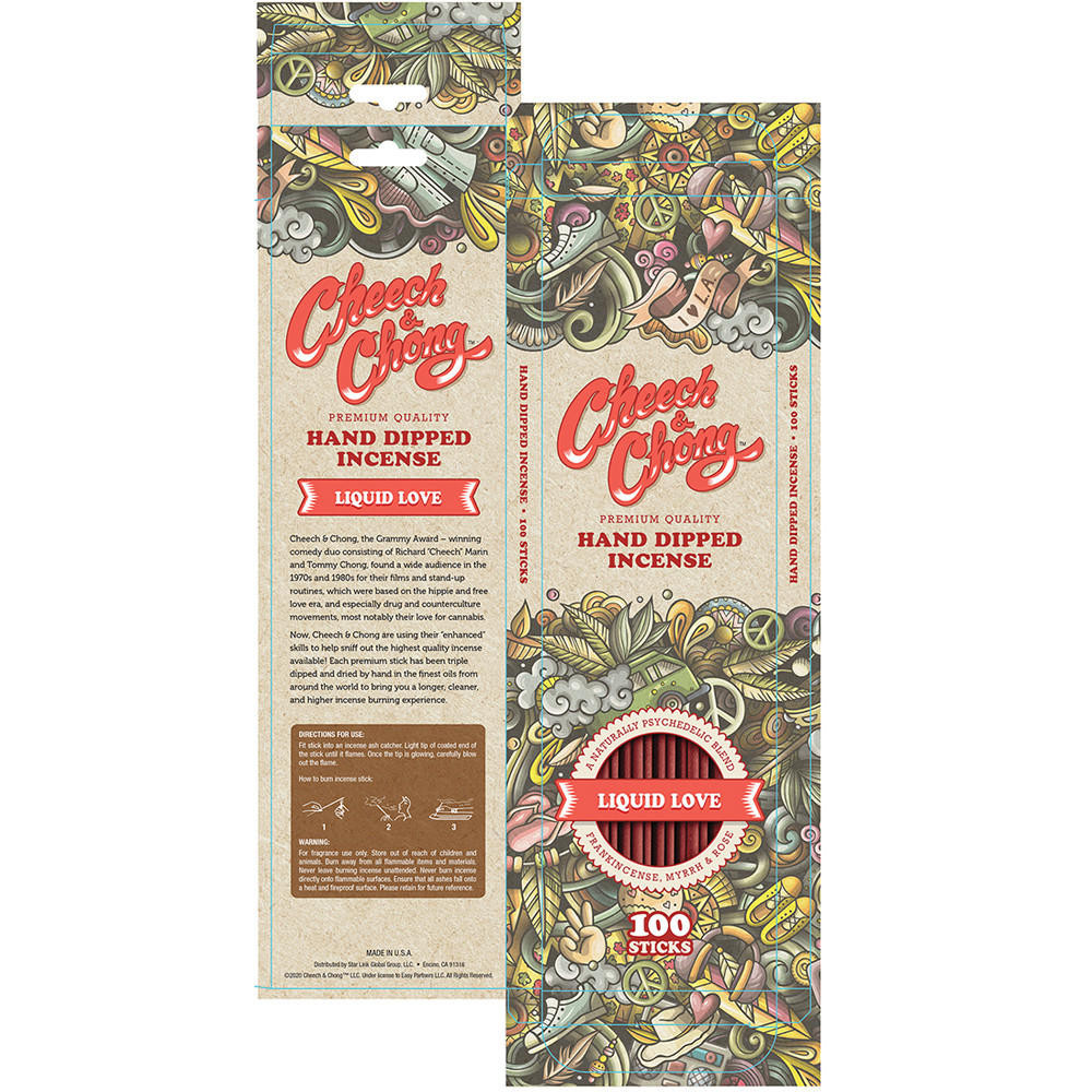 CHEECH & CHONG HAND DIPPED INCENSE STICKS - 100CT