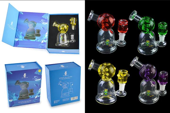 SPACE KING GLASS SPACE VORTEX BONG WATERPIPE 6"
