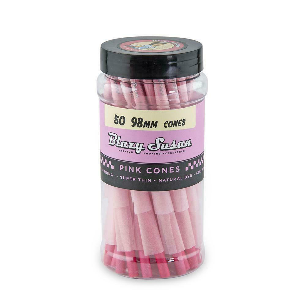 BLAZY SUSAN PINK XTRA SLIM ACTIVATED CARBON FILTER TIPS - 50CT BAG