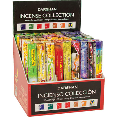 DARSHAN INCENSE STICKS DISPLAY 10" - 72CT (IS6B)