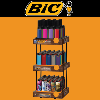 3 TIER BIC METAL RACK DISPLAY - 140CT
