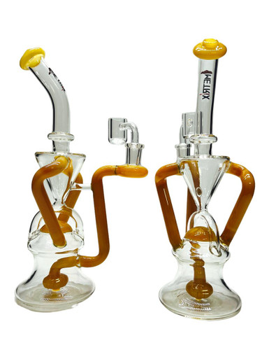 METRIX TEAPOT DRAIN RECYCLER WATER PIPE WITH COLOR ACCENTS 10"