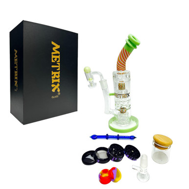 METRIX DOUBLE SHOWERHEAD PERC WATERPIPE KIT