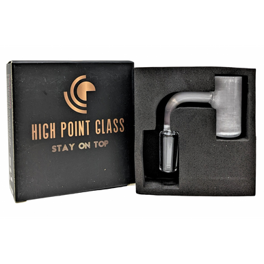 HIGH POINT GLASS DIA 20MM - MILKY QUARTZ BANGER -14MM MALE JOINT