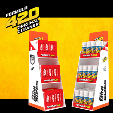 FORMULA 420 MINI RACK 2 OZ A1 CLEANER - 36CT DISPLAY