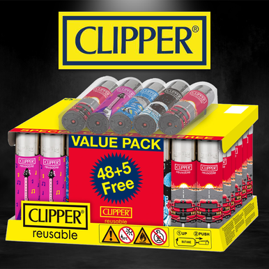 CLIPPER CLASSIC LARGE PRINTED NEXT SCREEN - 48CT DISPLAY