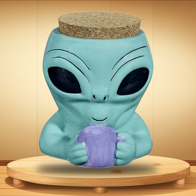 ALIEN CERAMIC STASH JAR