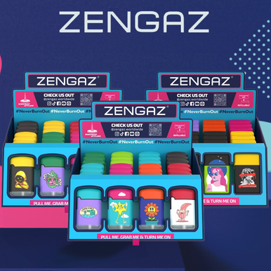 ZENGAZ - TORCH WINDPROOF LIGHTER - DISPLAY OF 28