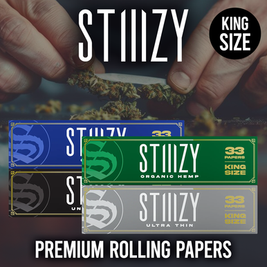 STIIIZY KING SIZE PREMIUM ROLLING PAPER - DISPLAY OF 24