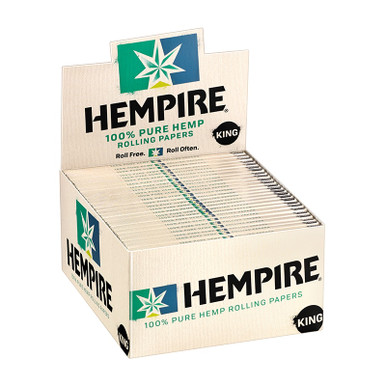 HEMPIRE KING SIZE ROLLING PAPERS - DISPLAY OF 50