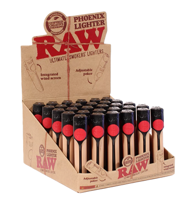 RAW CLASSIC PHOENIX LIGHTER - DISPLAY OF 30