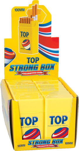 TOP STRONG BOX CIGARETTE CASE FOR 100'S - 12CT