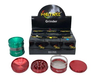 METRIX G-65 63MM 4 LAYERS GRINDER - DISPLAY OF 6CT