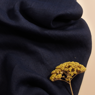 navy linen fabric stonewashed, 185 gr/m2 cut to length, 19.90 € p ...