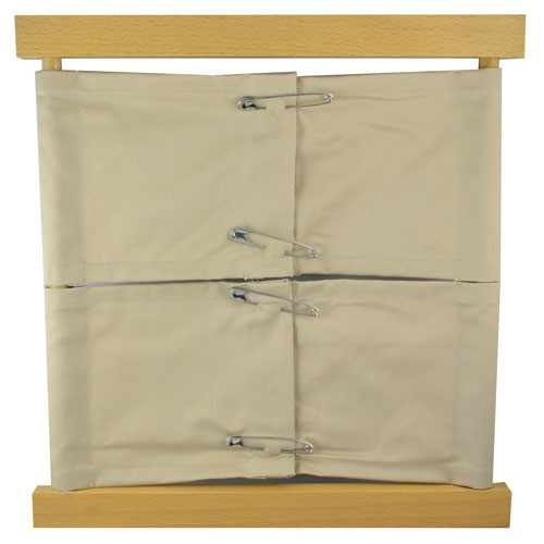Safety Pin Dressing Frame Montessori material | Thinkamajigs