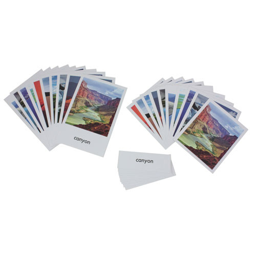 Topography Flash Cards Montessori materials | Thinkamajigs