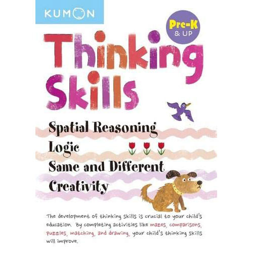 Kumon Pre-K Thinking Skills workbook for kids | Thinkamajigs