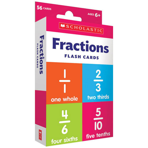 Fractions Flash Cards teaching aid for kids | Thinkamajigs