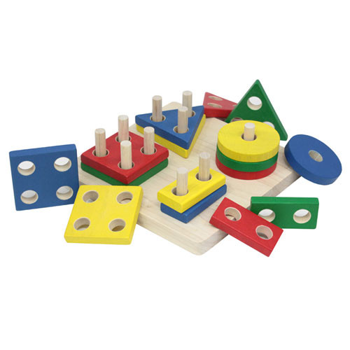 Geometric Sorting Board educational toys | Thinkamajigs