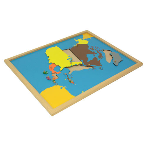 North America Puzzle Map Montessori materials | Thinkamajigs