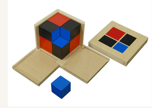 Binomial Cube Montessori Sensorial materials | Thinkamajigs