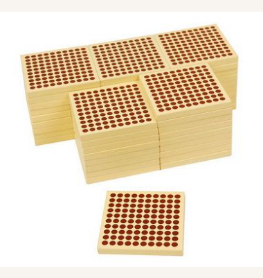 Wooden Hundred Squares Montessori materials | Thinkamajigs