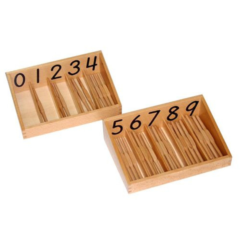 Numbered Spindle Box Montessori materials | Thinkamajigs