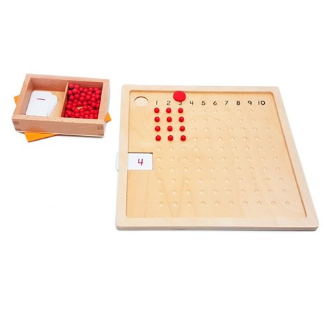 Multiplication Bead Board Montessori material | Thinkamajigs