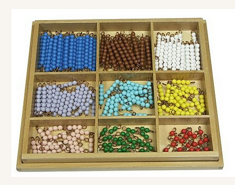 Checkerboard Bead Bars Montessori materials | Thinkamajigs