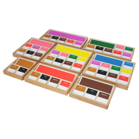 Grammar Boxes Montessori Language materials | Thinkamajigs