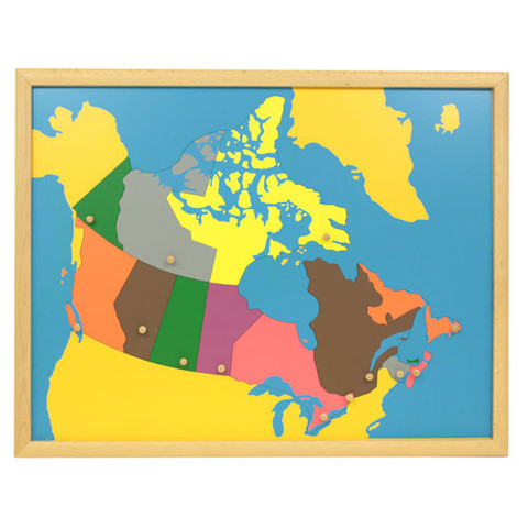 Canada Puzzle Map Montessori materials | Thinkamajigs