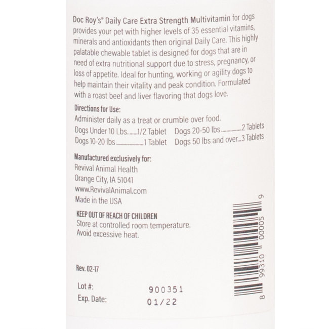 Doc Roy's Daily Care Extra Canine