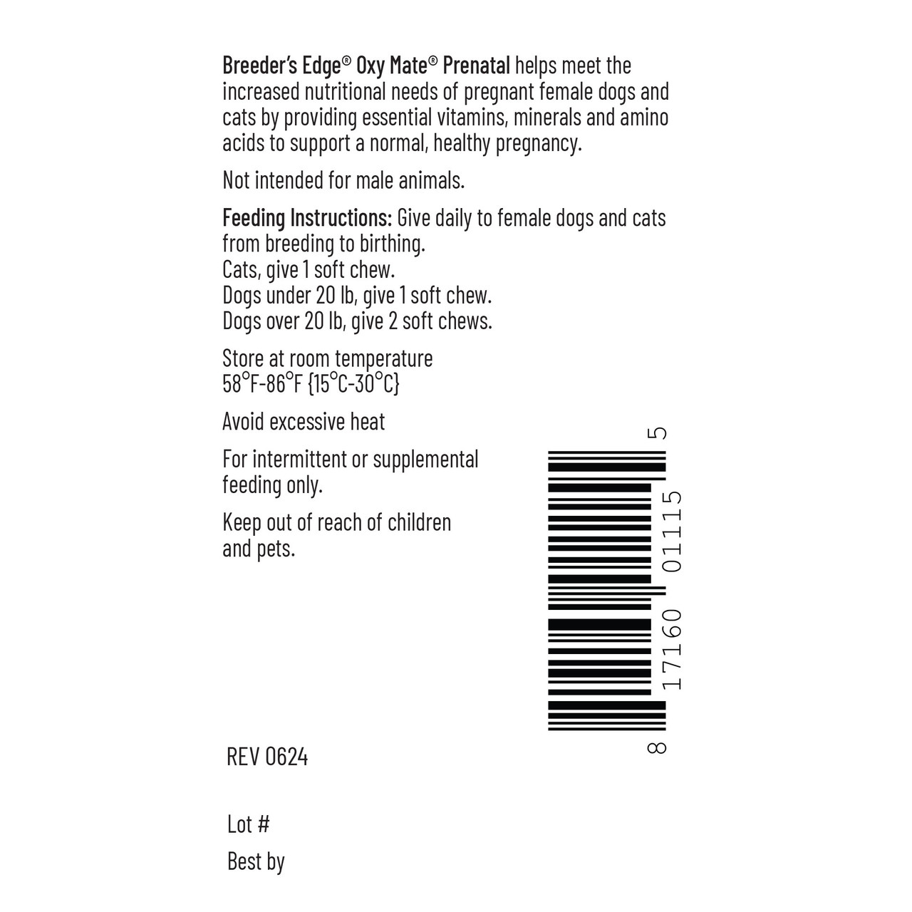 Breeder's Edge Oxy Mate Prenatal